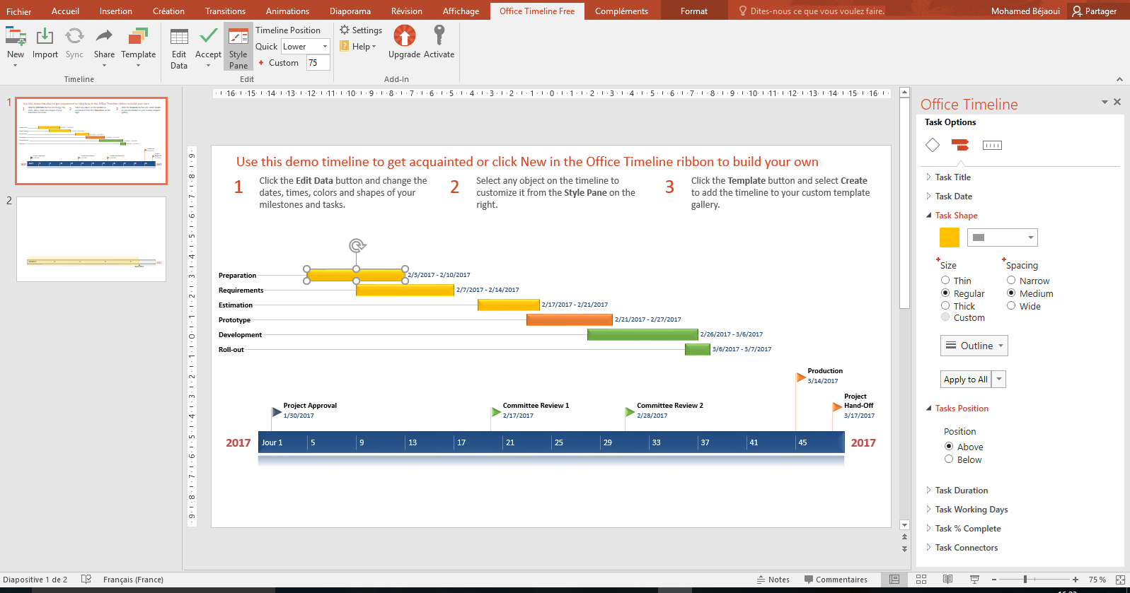 Comment ajouter des chronologies professionnelles à votre présentation ...