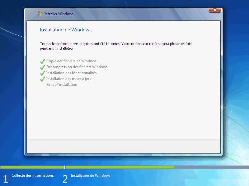 Comment installer Windows 7 sur votre PC